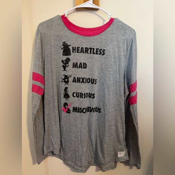 Disney | Tops | Disney Xl Gray Alice Wonderland B | Poshmark